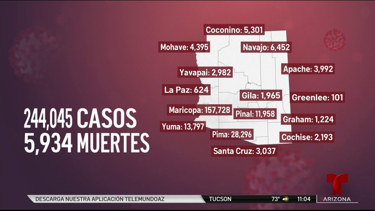 Arizona supera los 244 mil casos de COVID-19 – Telemundo Phoenix/Tucson