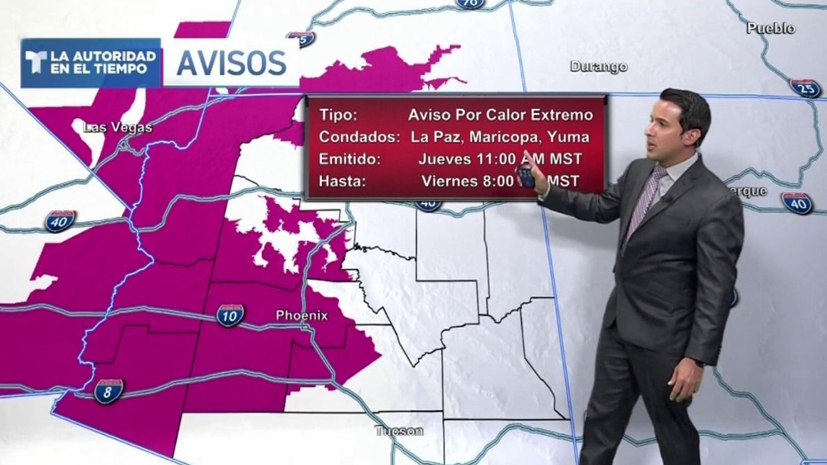 Emiten advertencia por calor excesivo para ocho condados en Arizona ...