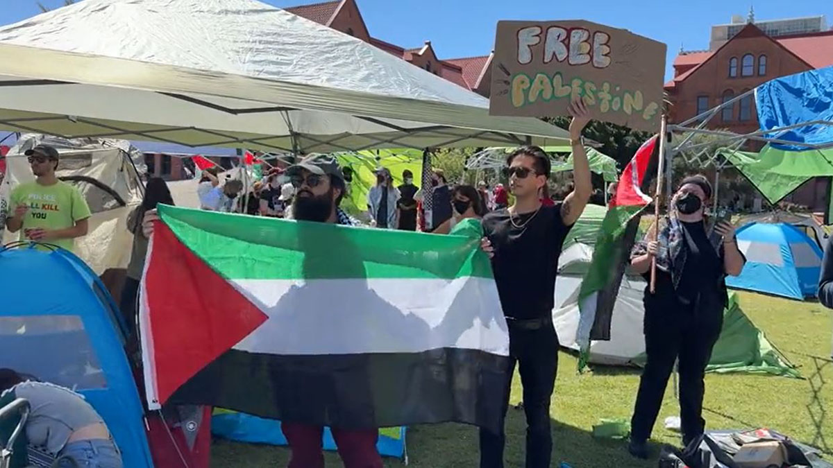 Arizona: Manifestación estudiantil por el conflicto entre Israel y ...