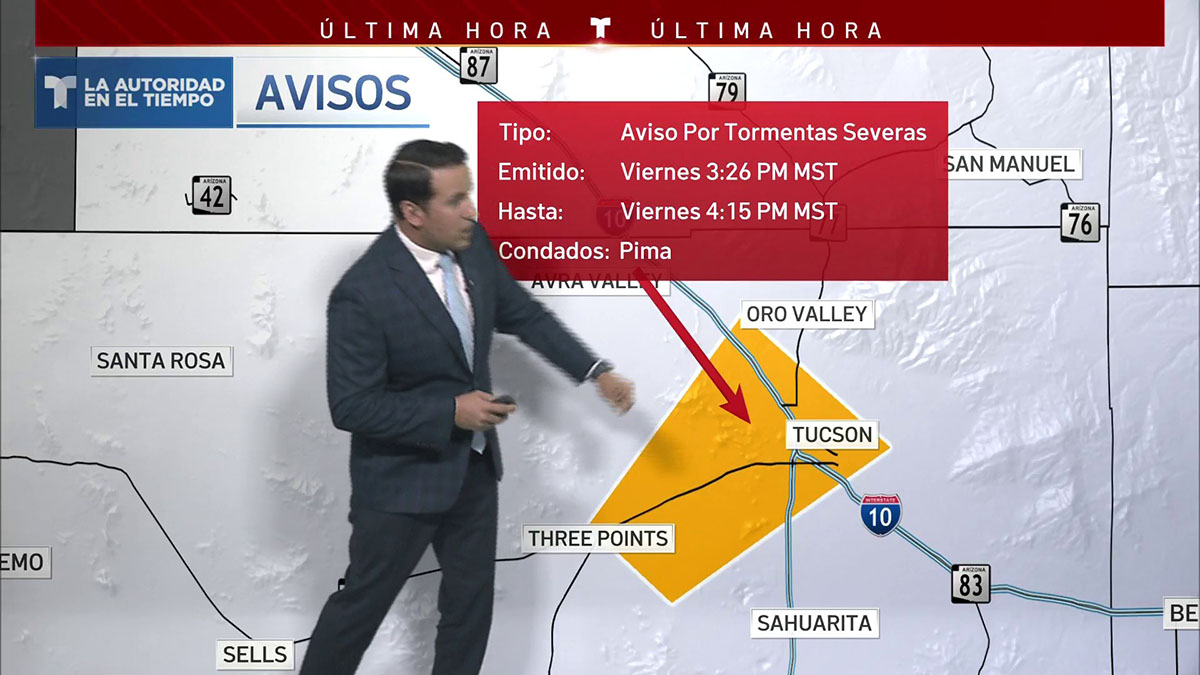Arizona: Emiten aviso por tormenta severa para Tucson, Casas Adobes y ...